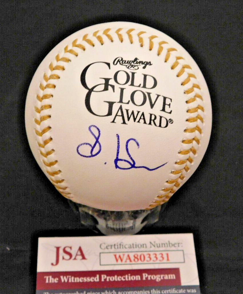 STEVEN KWAN Signed / Autographed OML Gold Glove Baseball JSA COA ...